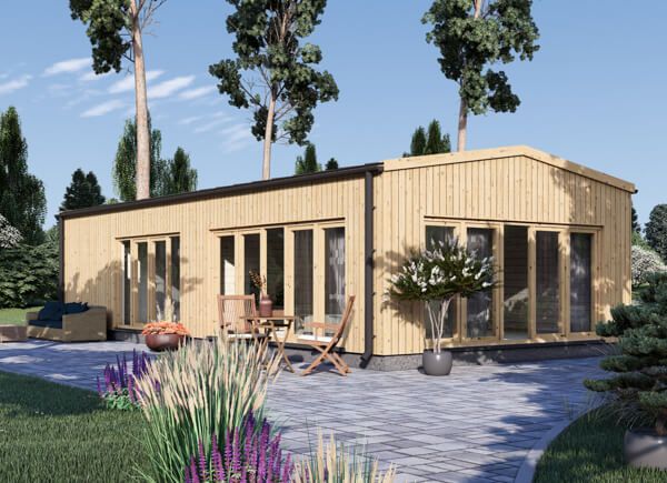 Fabelhafte Holzhaus Bungalow Winterfest Ebenbild