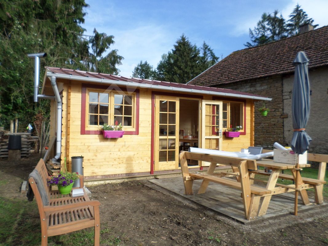 Gartenhaus Holz - Gartenhütte OAK S (66 mm), 6x3 m, 18 m²